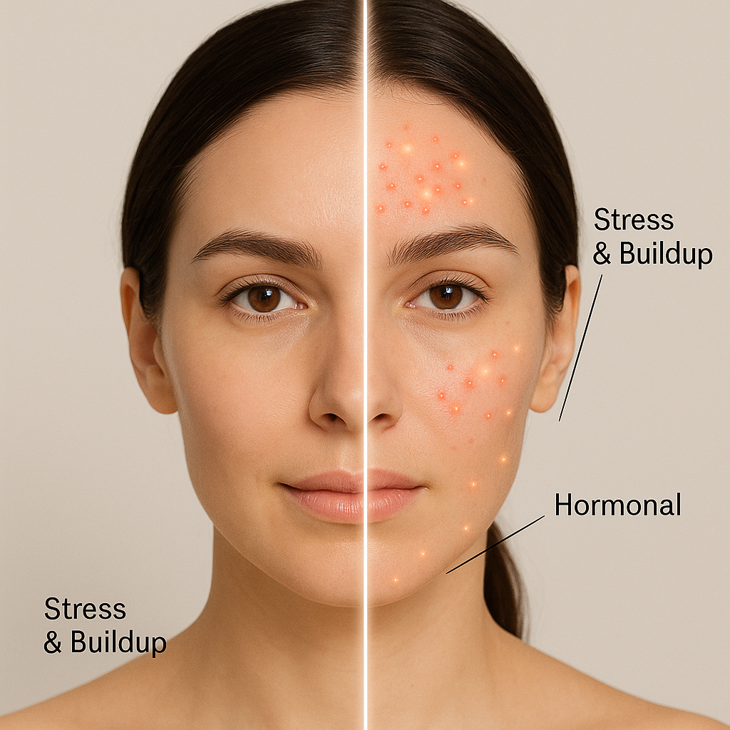 A Guide to Acne on Your Forehead, Cheeks, and Chin – AccuFix Cosmetics
